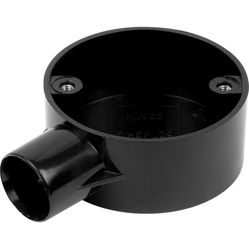 Connect Electrical Wholesale Ltd | MT Terminal Circular Box 25mm Black